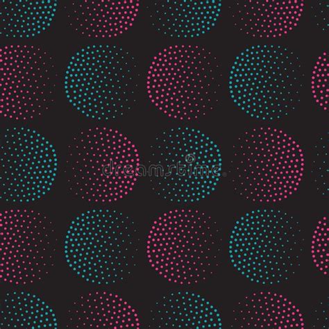 Vector Geometric Seamless Pattern Repeating Abstract Circles Stock Vector Illustration Of