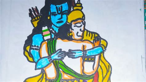 Lord Ram Ji Lord Hanuman Ji Ki Drawing Easy Drawing For Beginners 🔥🔥🔥🙏🙏