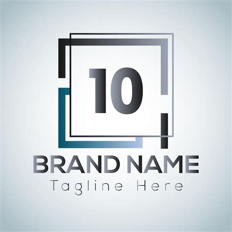 Premium Vector Abstract 10 Letter Modern Initial Logo Design