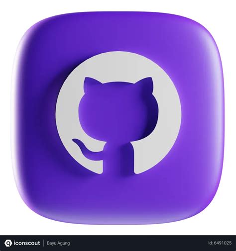 Free Github Logo 3d Icon Download In Png Obj Or Blend Format