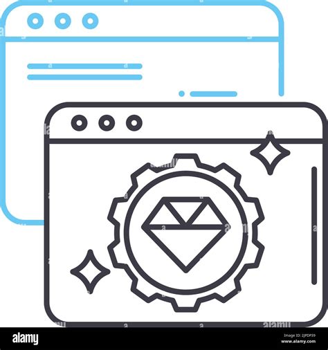 Valuable Software Line Icon Outline Symbol Vector Illustration Concept Sign Stock Vector