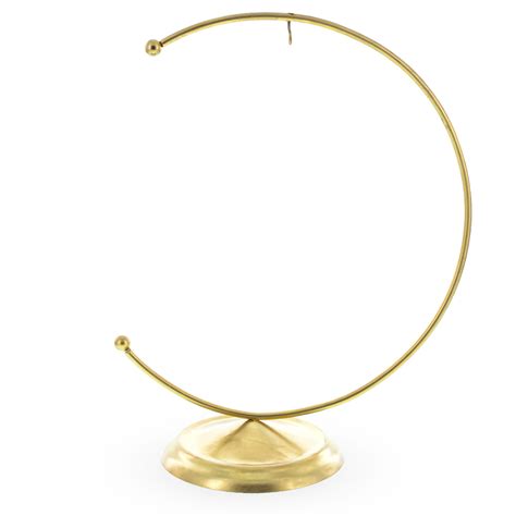 Elegant C Shape Gold Metal Dimensional Solid Base Ornament Display Elegant C Shape Gold Metal Dimensional Solid Base Ornament Display