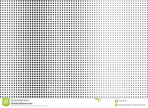 Black And White Dotted Halftone Background Regular Halftone Pattern Stock Illustration