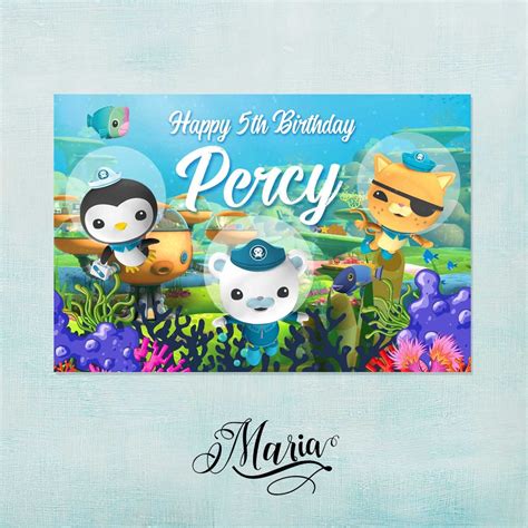 Octonauts Birthday Banner Worksheets Library