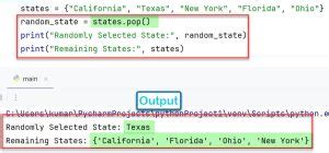How To Remove Item From Set In Python Using Methods
