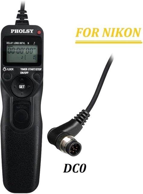 Jp： Pholsy N8 タイマー リモートコントローラー インターバル バルブ ケーブルレリーズ Nikon 用 カメラ