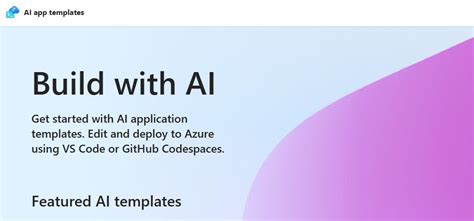 Bruno Borges On Linkedin Java Intelligent Application Templates In The Azure Ai Gallery