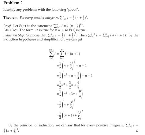 Solved Problem Identify Any Problems With The Following Chegg