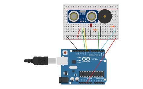 Circuit Design Medidor De Distancia Con Sensor Ultrasónico Arduino Tinkercad