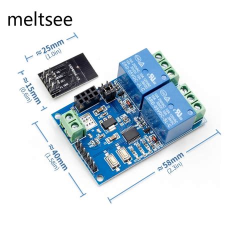 โมดลสวตซ 5 โวลต esp 8266 esp 01 2 ชอง wifi สาหรบโทรศพทมอถอ