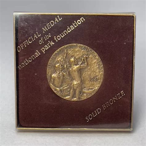 Rare Vtg Coin 1872 National Parks Centennial 1972 Solid Bronze 1941