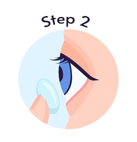 Premium Vector How To Properly Insert Lens Infographic Cleanliness