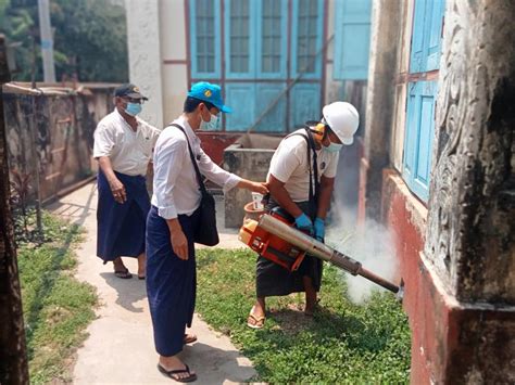 တောင်ငူမြို့၌ သွေးလွန်တုပ်ကွေးရောဂါကာကွယ်ရေးအတွက် Abate ဆေးခတ်ခြင်းနှင့် ခြင်ဆေးဖျန်းခြင်း