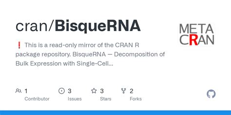 GitHub Cran BisqueRNA Exclamation This Is A Read Only Mirror Of