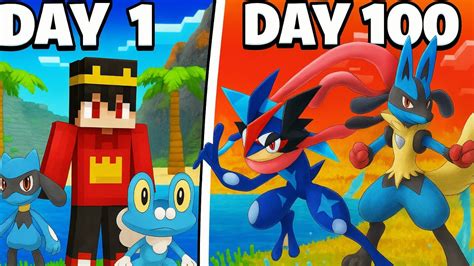 I Spent 100 Days With Pokemon Trainer Only In Pixelmon Youtube