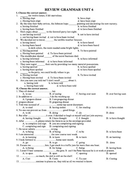 E11 Unit 6 Grammar Review Pdf