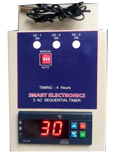 Smart Electronics 230 Vac 3 Ac Sequential Digital Timer Model Name Number Tim 3tm 25 Amp At