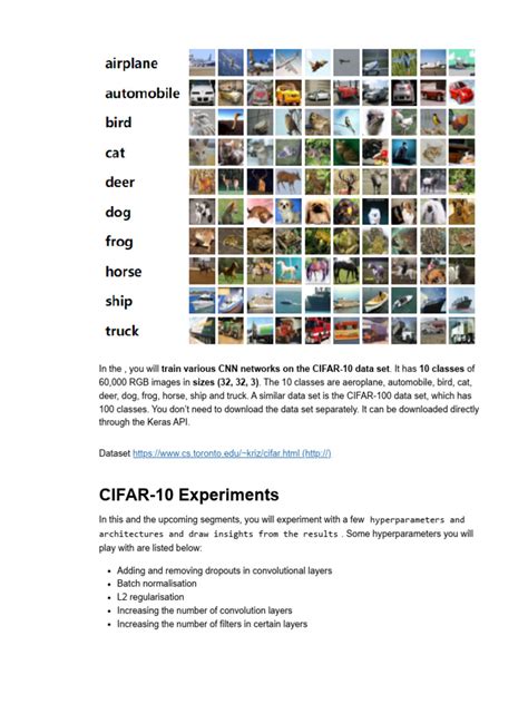 Cifar 10 Classification With Various Cnn Networks 1689444098 Pdf
