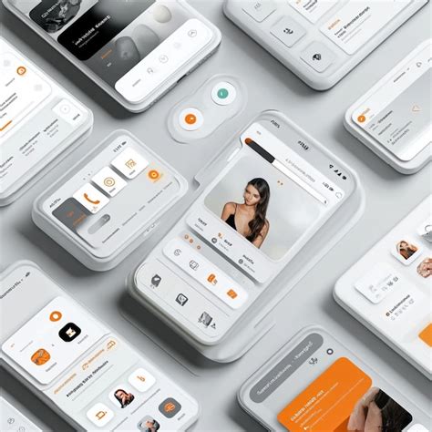 A Sleek And Modern Mobile App Interface Design Showing Various App