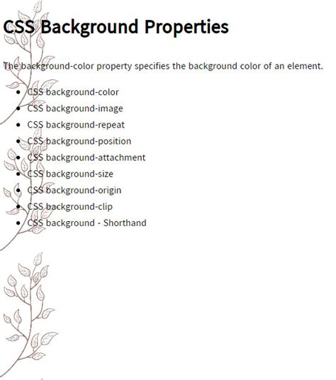 CSS Background Properties Spiceworks Myanmar
