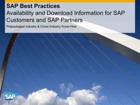 Sap Best Practices Availability And Download Guide