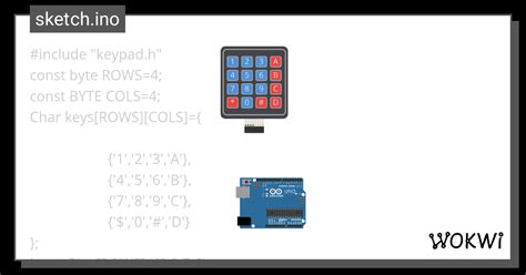 Keypad Rkn Wokwi Esp32 Stm32 Arduino Simulator