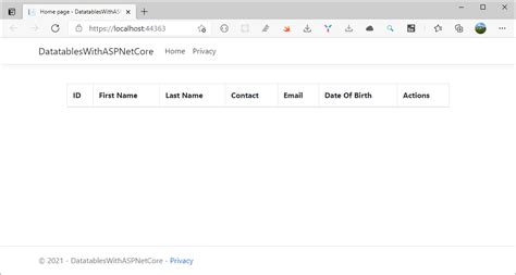 Datatables In Asp Net Core Server Side Puresourcecode