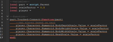 Shrink Humanoid On Touch Script Help Scripting Support Developer