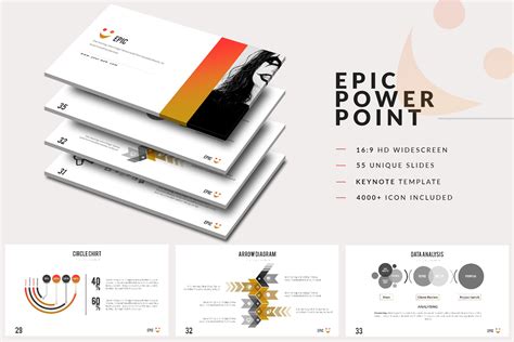 Epic Powerpoint Template Presentation Templates ~ Creative Market
