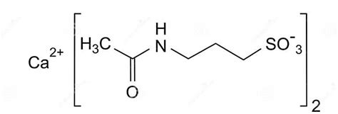 Chemical Structure Of Acamprosate Calcium Drug Substance Stock Illustration Illustration Of