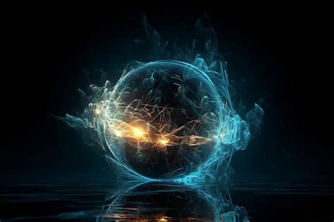 Premium Ai Image Energy Of Fractal Realms Generative Ai