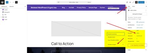 Block Theme Neue Option Template Anzeigen In Wordpress 68