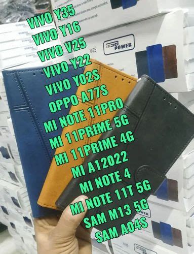 Leather Black Mobile Flip Cover At Rs In Chennai Id