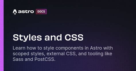 Styles And Css Docs