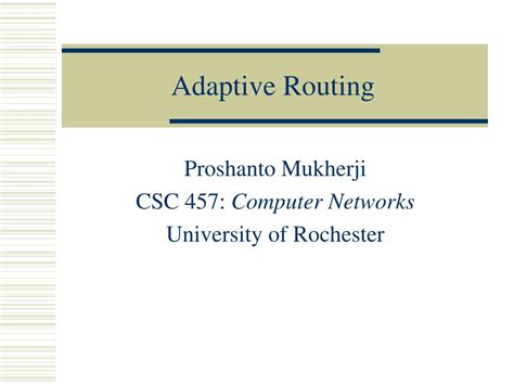 PPT Adaptive Routing PowerPoint Presentation Free Download ID 1742707