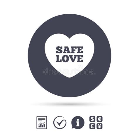 Safe Love Sign Icon Safe Sex Symbol Stock Vector Illustration Of Check Document 94271520
