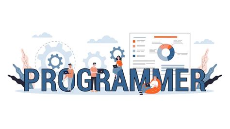 Premium Vector Programming Concept Idea Of Working On Computer