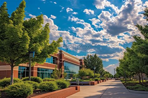 清晨的校园高清图片下载 正版图片600498397 摄图网