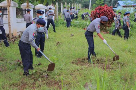 ဟိုပန်မြို့၌ ၅၆ နှစ်မြောက် မြန်မာနိုင်ငံရဲတပ်ဖွဲ့နေ့အထိမ်းအမှတ် စုပေါင်းသန့်ရှင်ရေးဆောင်ရွက