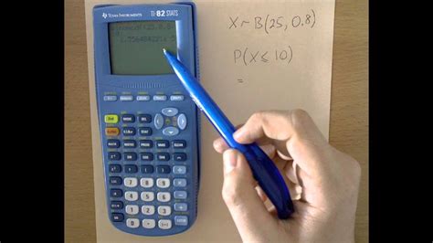 Ti 82 Stats Statistics 1 Using Binomcdf Binompdf Binomial