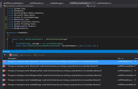 Silverlight Errors On References Stack Overflow
