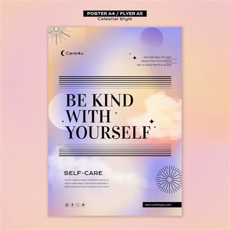 Free Psd Celestial Style Poster Template