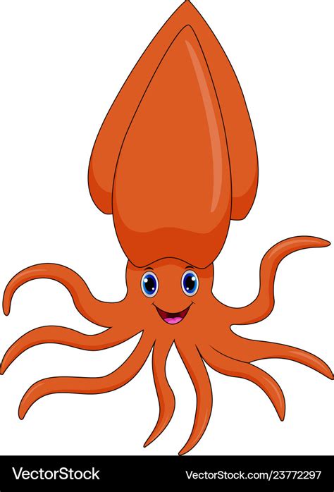Squid Clipart Cute