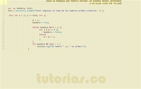 Ciclo For Javascript Numeros Primos
