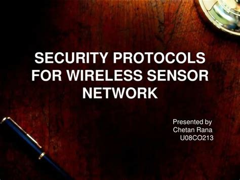 Ppt Security Protocols For Wireless Sensor Network Powerpoint