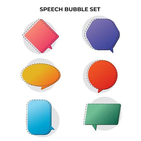 Premium Vector Modern Speech Bubble Collection Design