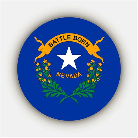 Nevada State Flag Vector Illustration 21554852 Vector Art At Vecteezy