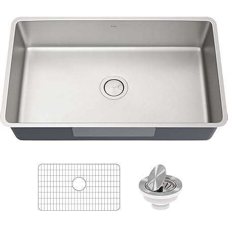 Ruvati 32 Inch Undermount 16 Gauge Tight Radius Kitchen Sink Stainless