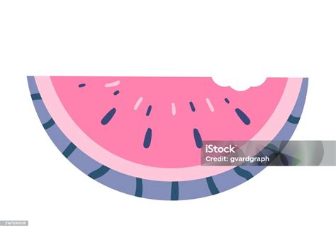 수박 슬라이스 낙서 벡터 일러스트 레이 션은 흰색에 고립되어 있습니다 0명에 대한 스톡 벡터 아트 및 기타 이미지 0명