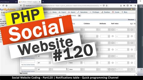 Social Website From Scratch Part 120 Notifications Table Oop Php With Mysql Database Youtube